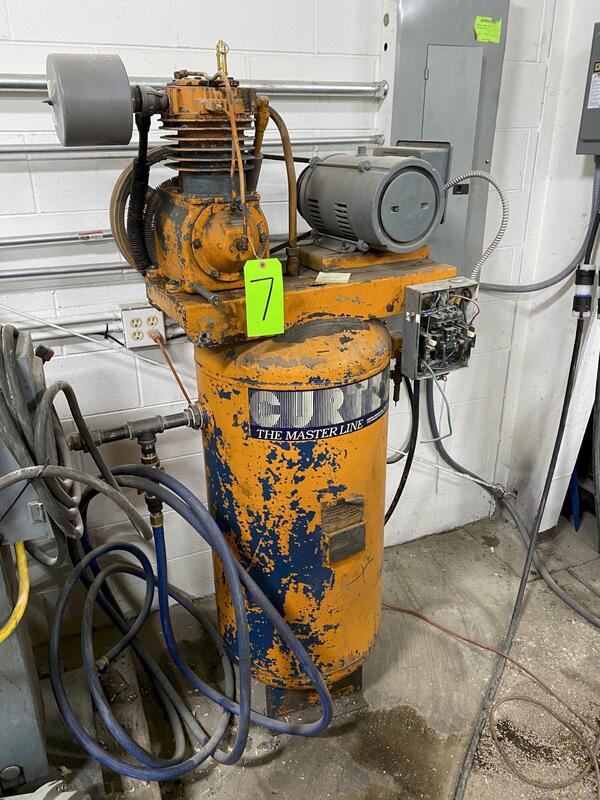 5 HP Curtis, Tank mounted air compressor for Sale | Surplus Record