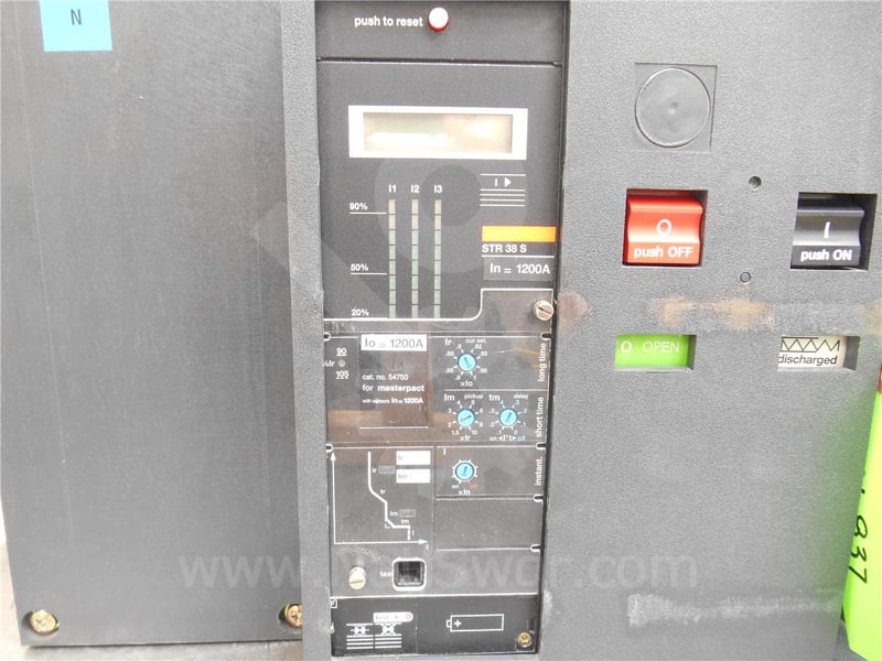 1200 Amps Square D Merlin Gerin Mp12 H1 Mo/bi 4 Pole Str38s Lsi, 1200 ...