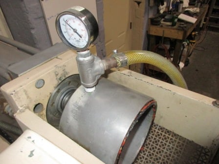 Wahlco, laboratory piston extruder, 15 ton, 2.6" ID x 21" long chamber ...