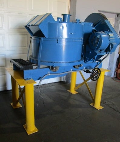 100 liter Eirich #EGB-2, Counter Current Mixer, 3 cu.ft., Carbon Steel ...