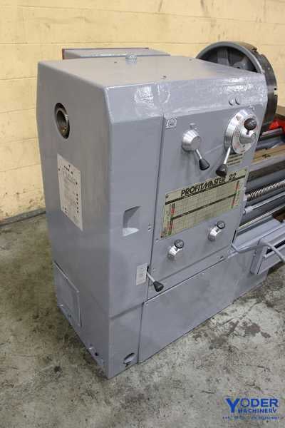 22" x 120" Profitmaster #22X120, gap bed engine lathe, 15" swing over ...