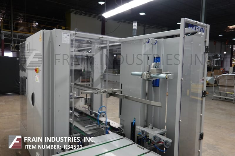 Pattyn Packaging Line #Ceflex-41LTR, automatic case erector, bottom ...