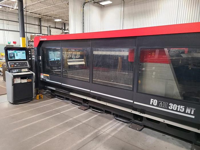 Amada #FOM2-3015-NT, CNC Co2 laser, 4000 watt, 5' x10' sheet, NT ...