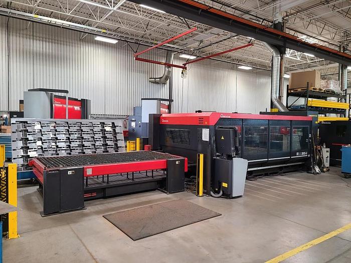 Amada #FOM2-3015-NT, CNC Co2 laser, 4000 watt, 5' x10' sheet, NT ...