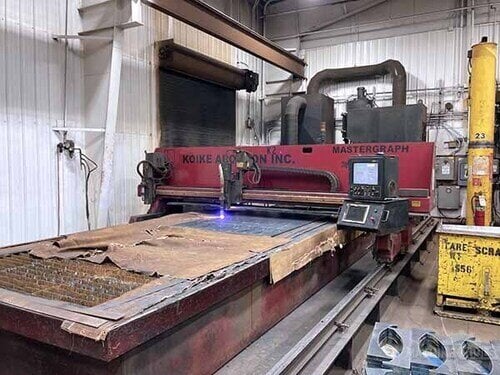 Koike Aronson #Mastergraph-MGM2500, plasma cutter, Hypertherm Edge Pro ...