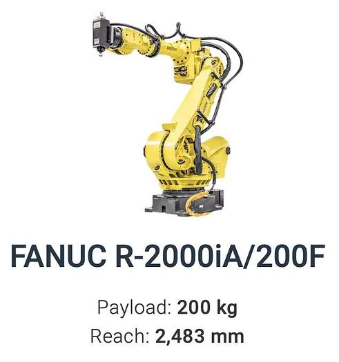 Fanuc, R-2000iA/200F, robot w/RJ3ib Control, 20 Kg payload, 2483mm ...