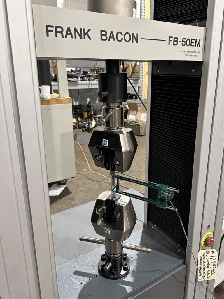 11250 lbf (50kN) Frank Bacon #FB-50EM, precision two ball screw tension ...