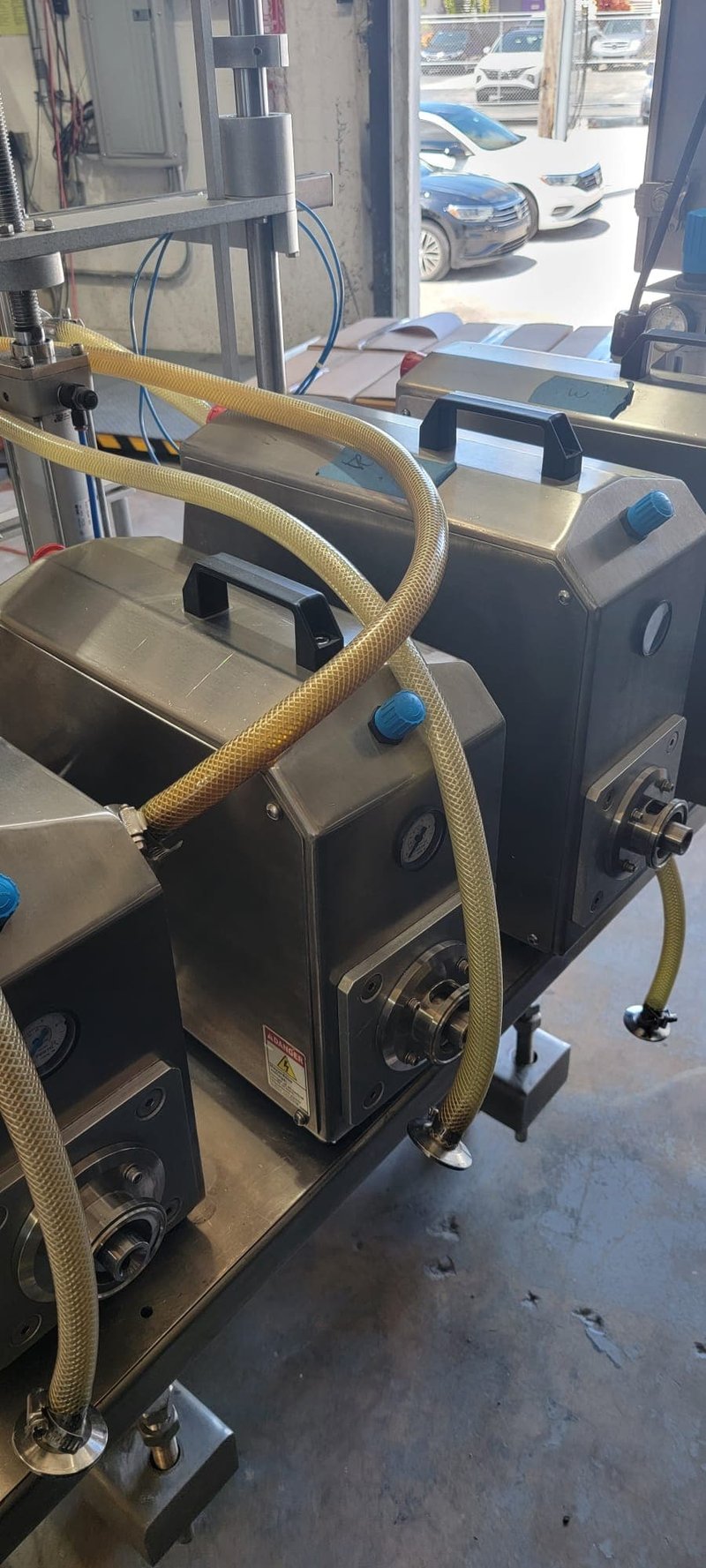 Acasi Machinery #PU-4000, Gear Pump Filler, 4 Pumps, 4 Feeders, 2008 ...