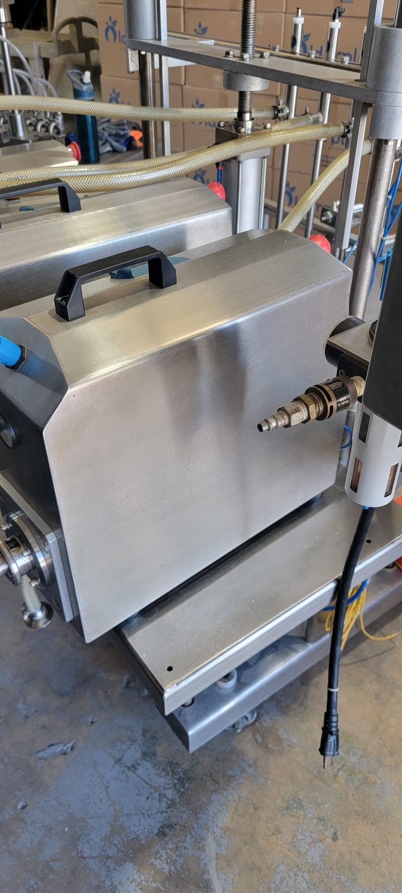 Acasi Machinery #PU-4000, Gear Pump Filler, 4 Pumps, 4 Feeders, 2008 ...