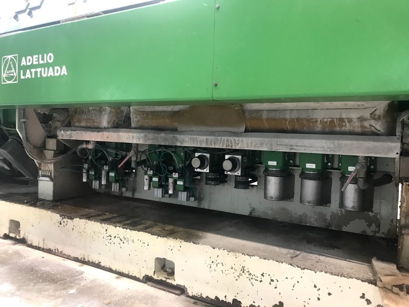 Lattuada TL-13-AV, Straight Line Glass Beveler, 13-spindle, 60 x 150 mm ...