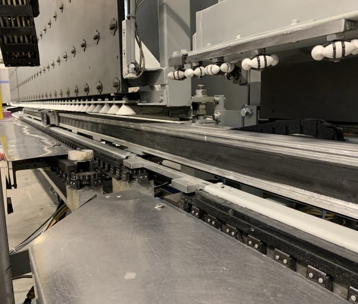 Lisec VFL-2700, IG line Sealing Robot, 2700 x 5000 mm, L-R, 6 deg ...