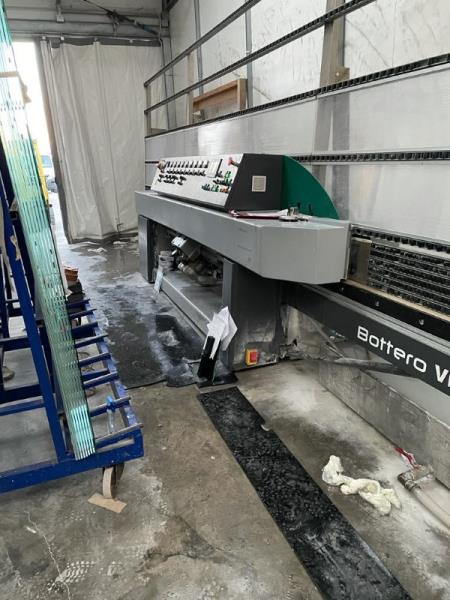 Bottero Victralux-110FX, Vertical Glass Edge Grinder, 10-Spindle, 0.6 ...