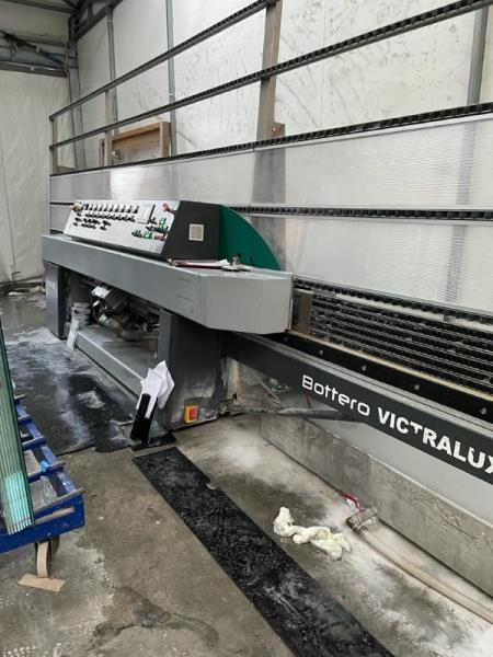 Bottero Victralux-110FX, Vertical Glass Edge Grinder, 10-Spindle, 0.6 ...