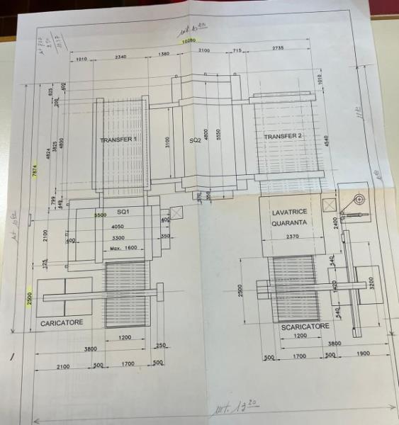 CMB-Besana SQ-176/5, Glass Double Edge Grinder, 5 Spindle/side, U-shape ...