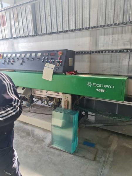 Bottero Victralux-108F, Vertical Glass Edge Grinder, 8-spindle, 0.6 - 6 ...