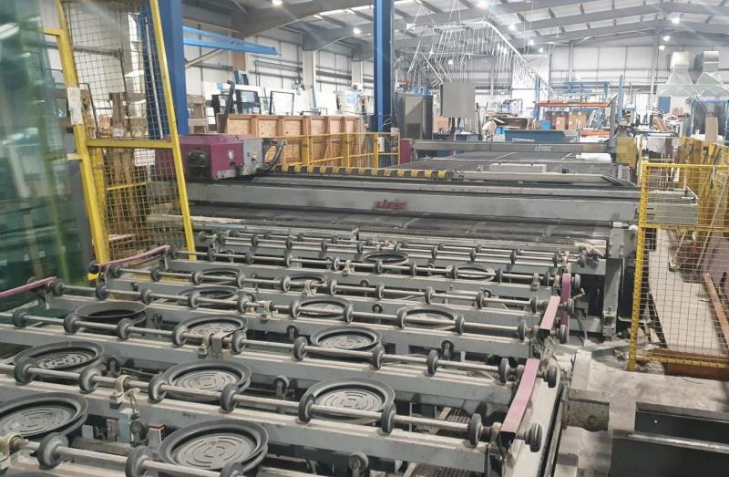 Lisec Combi-2637+VB-33, Glass Cutting Line, 145" x 102" workable dim ...
