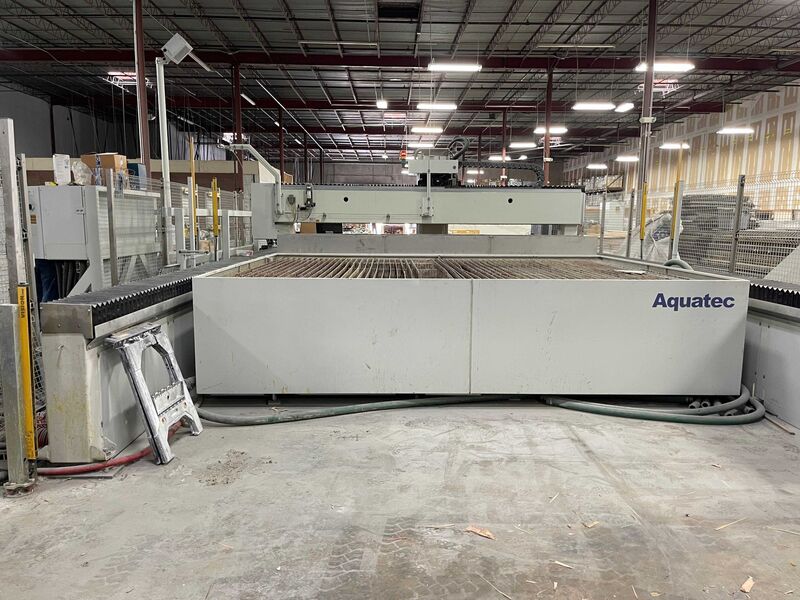 CMS #Aquatec-3400+3400, CNC waterjet cutter, 13' x 22' twin table, 5 ...
