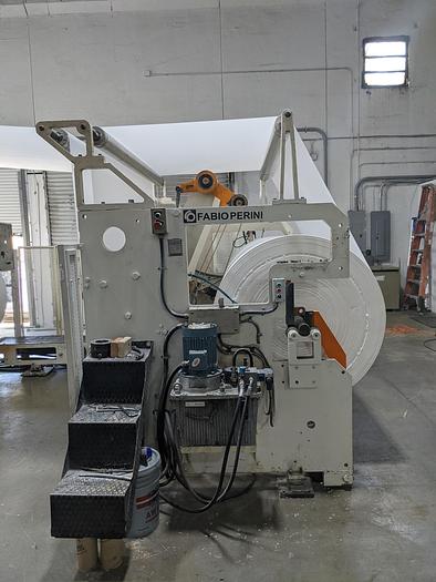 Tissue Converting line, Perini, 2 unwind stands for 2 ply, rewinder ...