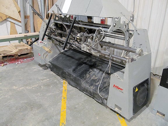 6-3/16" x 63" Calpe #L6-1600, Semi-Autmatic Turning Sander, 6-spindle ...