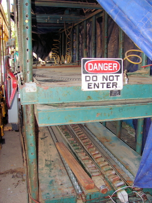 Stroup #4-ft.-X-20-ft., pneumatic cold press w/mot, 50" x 244" End ...