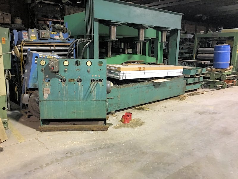 Dependable #203, Hydraulic Cold Press, 40" x 102" Capacity, 102" side ...