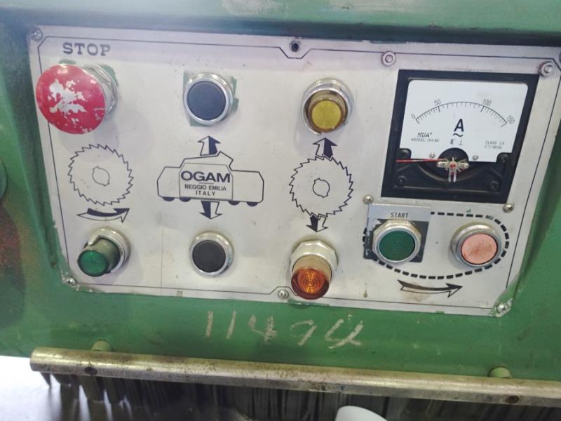 4.3" x 13.3" Ogam #PO-340, Dip Chain Multi-Blade Rip Saw, 75 HP, 16 ...