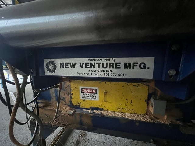New Venture Mfg, gang rip saw with 5-moving blades, hydraulic tank ...