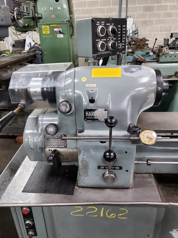 11" x 18" Hardinge #HLV-H, precision toolroom lathe, 6" swing over ...