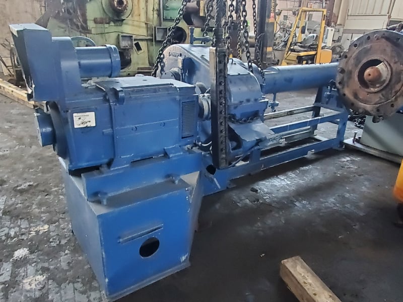 4.5" Farrel plastic extruder, 12:1 L/D, 125 HP, direct drive, lowboy ...