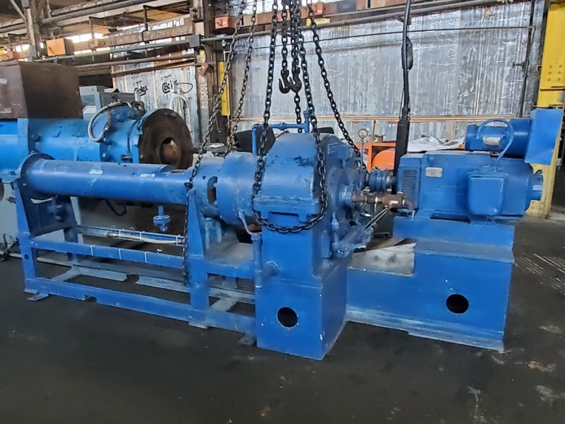 4.5" Farrel plastic extruder, 12:1 L/D, 125 HP, direct drive, lowboy ...