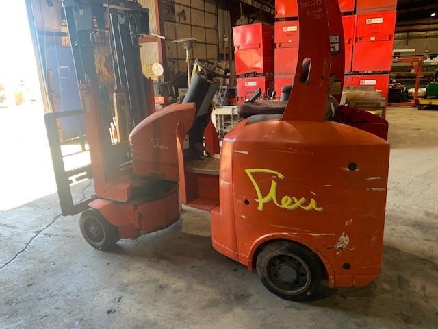 4000 lb. Flexi #G4, articulating forklift w/Exide battery charger, 4 ...