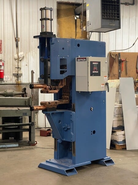 100 KVA Taylor-Winfield #ERB-12-100, press projection welder, 24" thrt ...