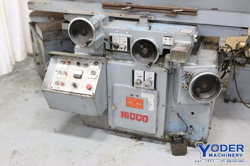 12" x 24" Nicco #NSG-6H, surface grinder, 24" x 12" magnetic chuck, 20 ...