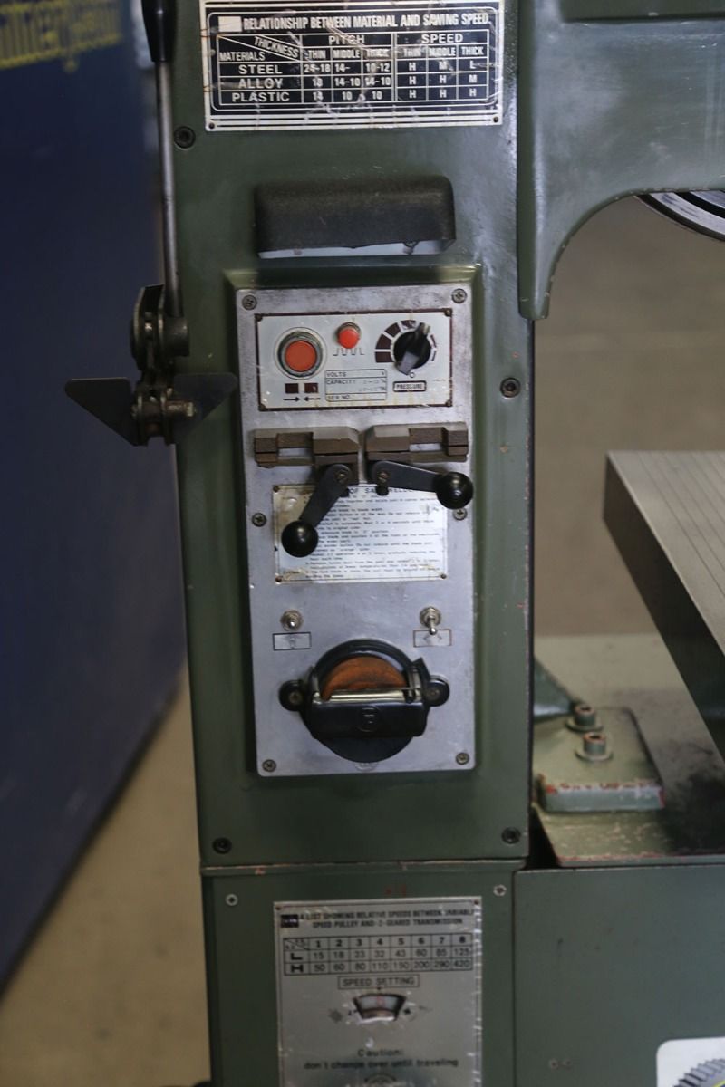 16" x 11" Jet #VBS400, 1/8"-5/8" x 140" blade, blade welder/grinder ...