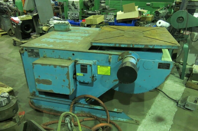 3000 lb. Aronso #RAB30, welding positioner, 46" squaring faceplate ...