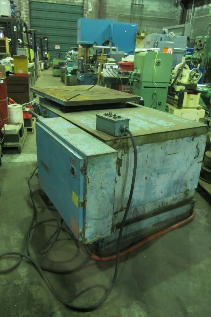 3000 lb. Aronso #RAB30, welding positioner, 46" squaring faceplate ...