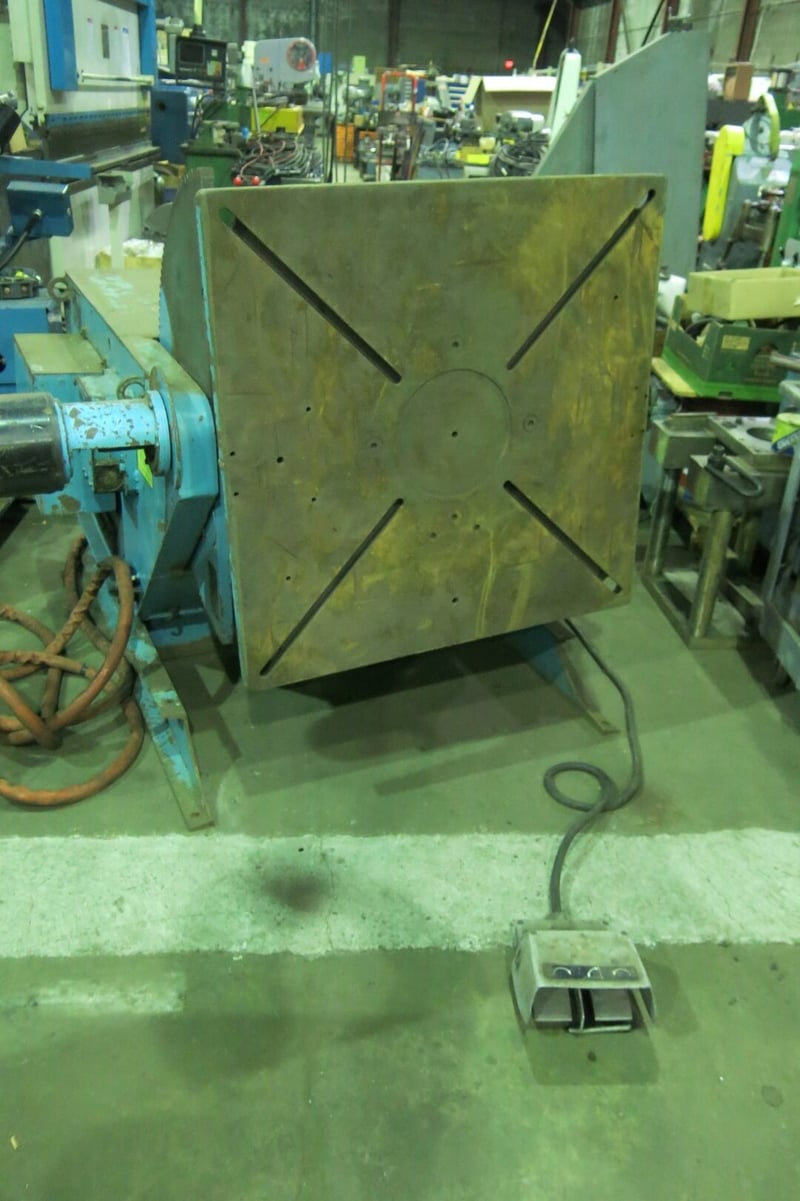 3000 lb. Aronso #RAB30, welding positioner, 46" squaring faceplate ...