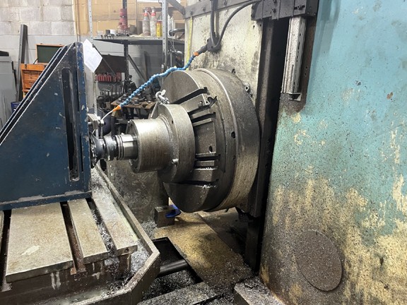 4" Tos #W100A, 49" x49" built-in rotary table, 24" facing head ...