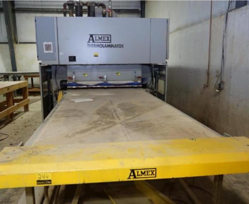 Shaw Almex #TL-6-59-114, Thermoforming Vacuum Press, 59" x 114" platen ...