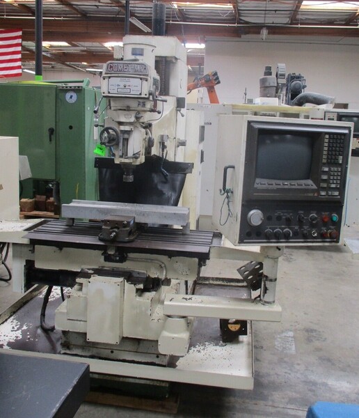 Comet #MV-5, vertical CNC bed mill with delta control, 30" X, 20" Y, 20 ...
