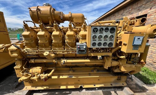 660 HP @ 1200 RPM, Caterpillar #G3516, Natural gas engine, S/N 3RC00439 ...