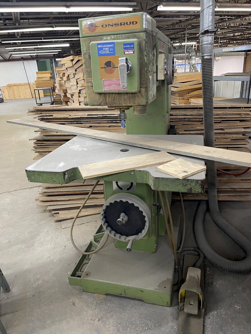 Onsrud #W525, overarm router, s/n 968057-01 for Sale | Surplus Record