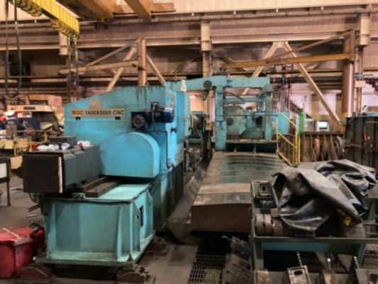 World Machinery Works #RGC1400X5000, CNC roll grinder, 1400mm diameter ...