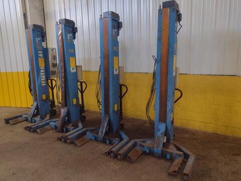 16000 lb. Sefac #1200M72, Heavy Duty Mobile Column Vehicle Lifts ...