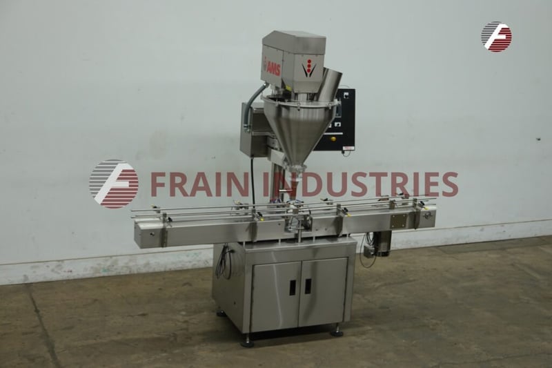 AMS Filling Systems #A400, single head auger filler, 4-40 containers ...