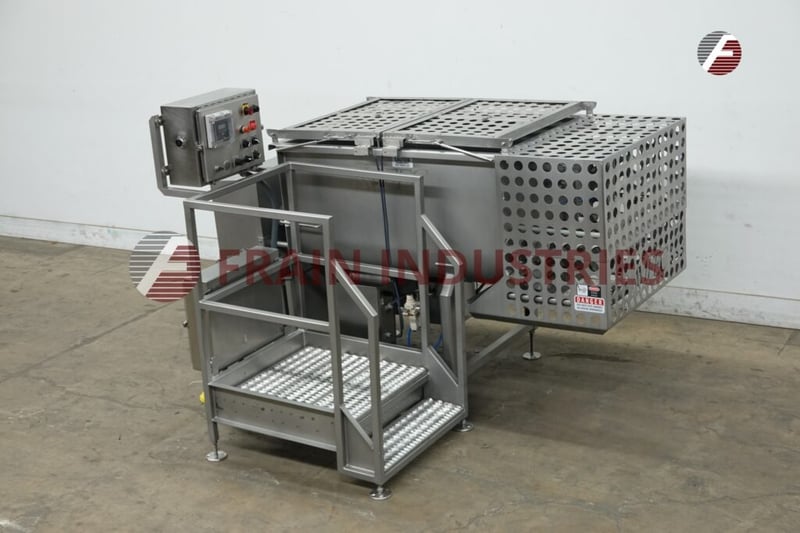 30 cu.ft. AMFEC #510, 304 Stainless Steel dual trough paddle mixer ...