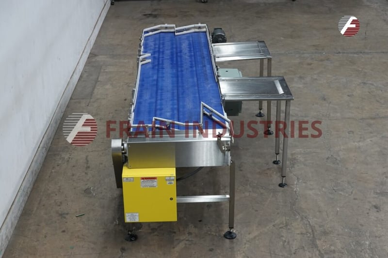 30" width x 122" L Stainless Steel, table top belt accumulation ...