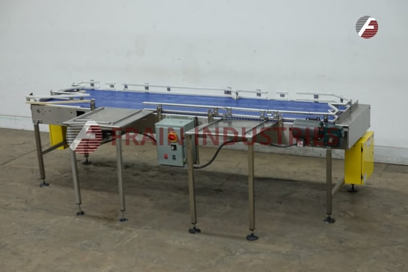 30" width x 122" L Stainless Steel, table top belt accumulation ...