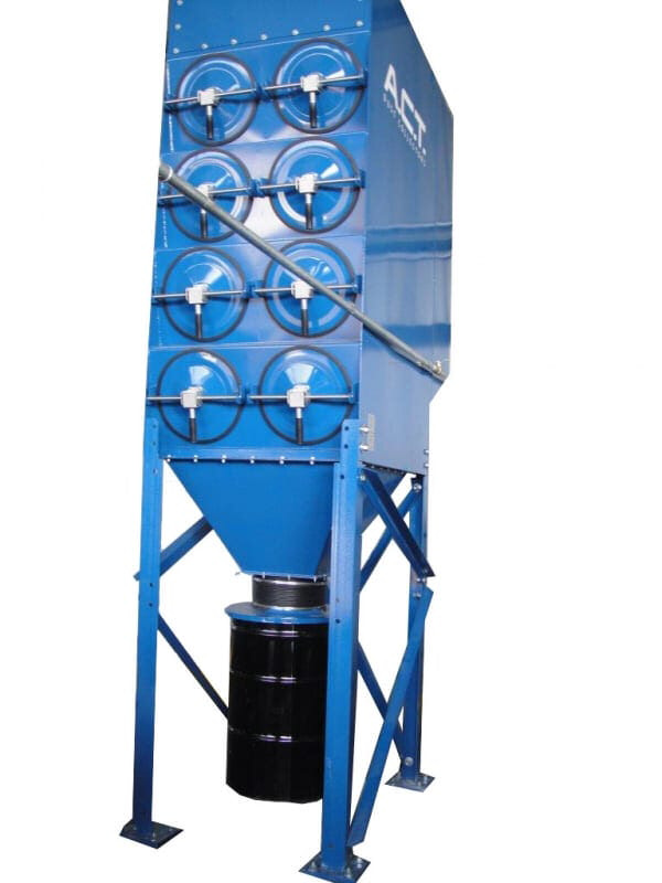 8000 cfm ACT #4-16, cartridge dust collector, 460 volts, 16 Nano Elite ...