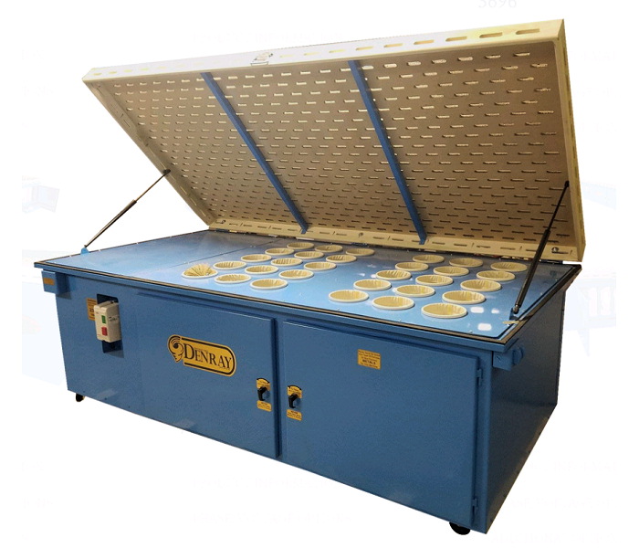 Denray #" 9600, down draft table, 48" x 96 x 36" H table, tube ...